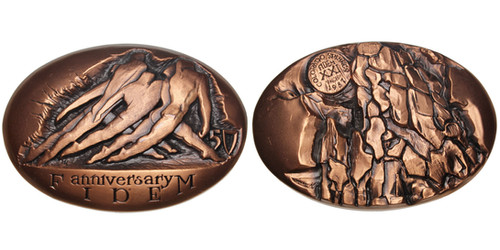 103003 | UNITED STATES. FIDEM '87 oval copper Medal. | numismagram