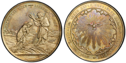 102731 | GERMANY. Baptism silver Medal. | numismagram