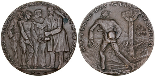 102044 | GERMANY. Russian Ambassador receives Serbian Assassin bronze ...