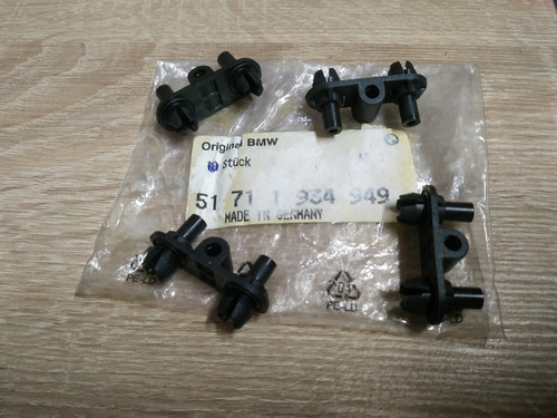 BMW E30 bumper clamps(4) front M Tech II !NEW! GENUINE 51711934949 ...