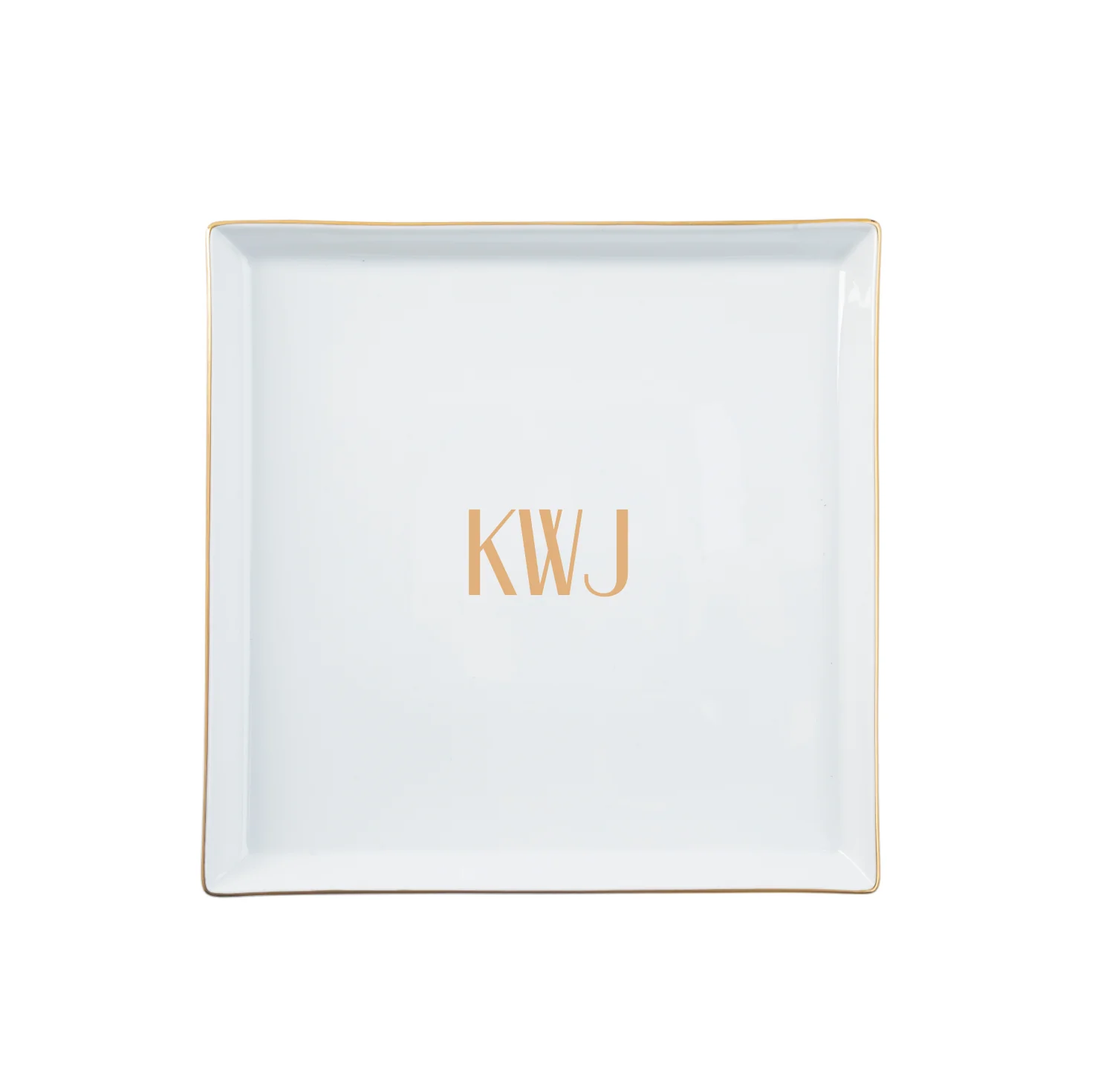 Monogrammed Small Square Tray | Signature Monogram By Pickard China ...