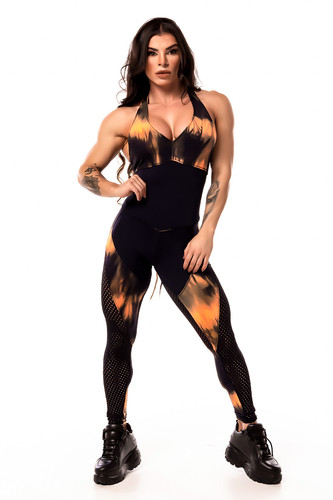 Macacão Fitness Mramor Coral Dynamite | Dynamite