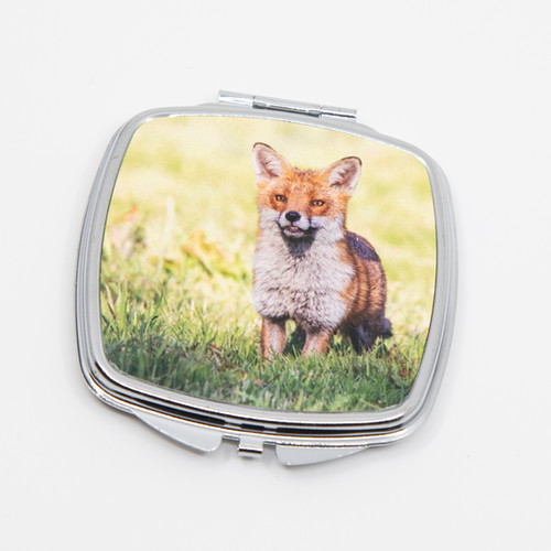 Compact pocket mirror - Fox - square | Squirrel Images