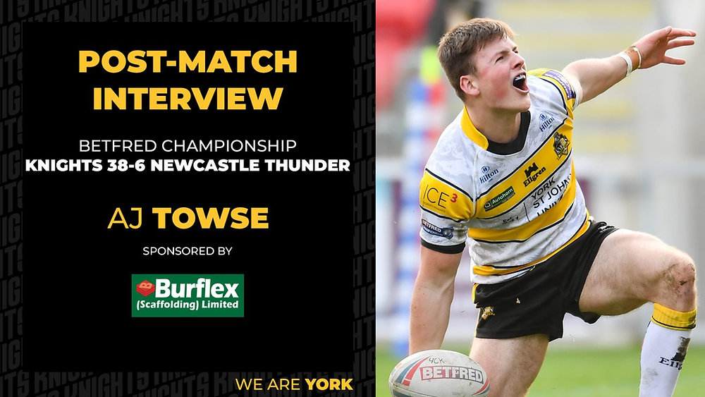 Try-scorer Towse reacts to Knights win