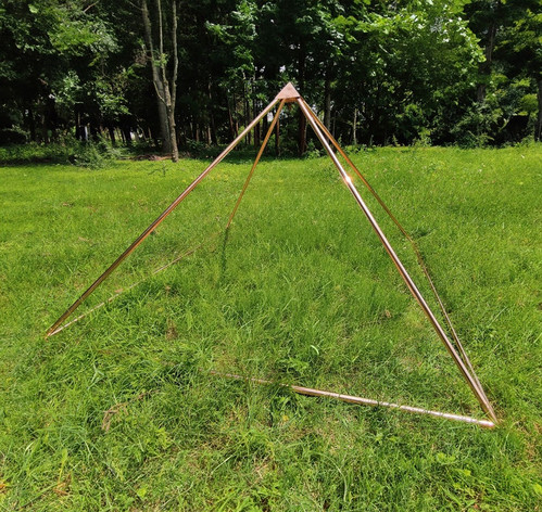 Handmade Copper Lite Duty Giza Meditation Pyramid 6 Feet Base Portable ...