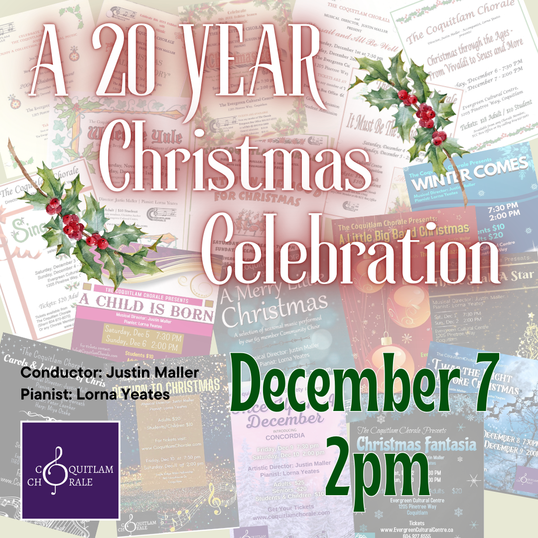 Rewind: A 20 Year Christmas Celebration - 2:00 PM SHOW | Coquitlam Chorale