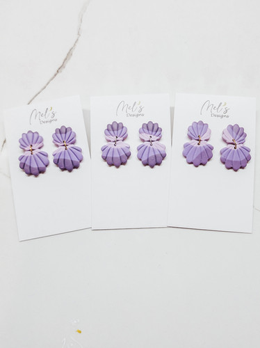 Purple shells | Mel's Designs