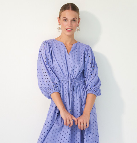 Amelia Dress Purple Tint | Collectivo