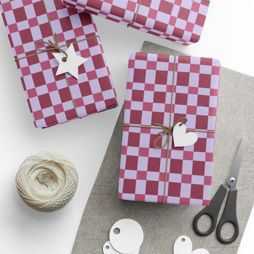 3 Colors Checkered Wrapping Paper | Andrea Pareja
