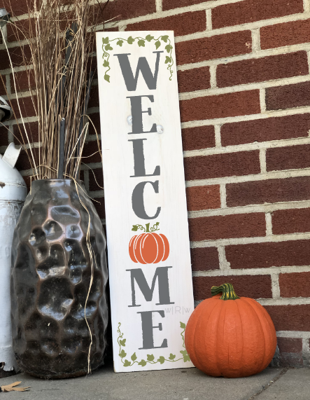 Home Décor Wreaths & Door Hangers Home & Living Fall Welcome decor etna ...