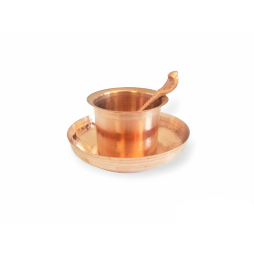 IKM Copper Pooja Panchpatra Achamani Set of 3 - Hindu Purification ...