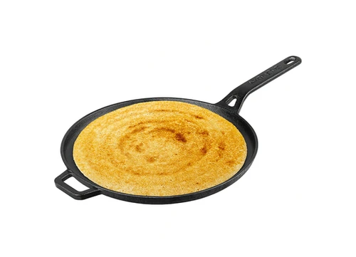 Vinod Legacy 28cm Cast Iron Dosa Tawa – Best Pre-Seasoned Tawa for ...