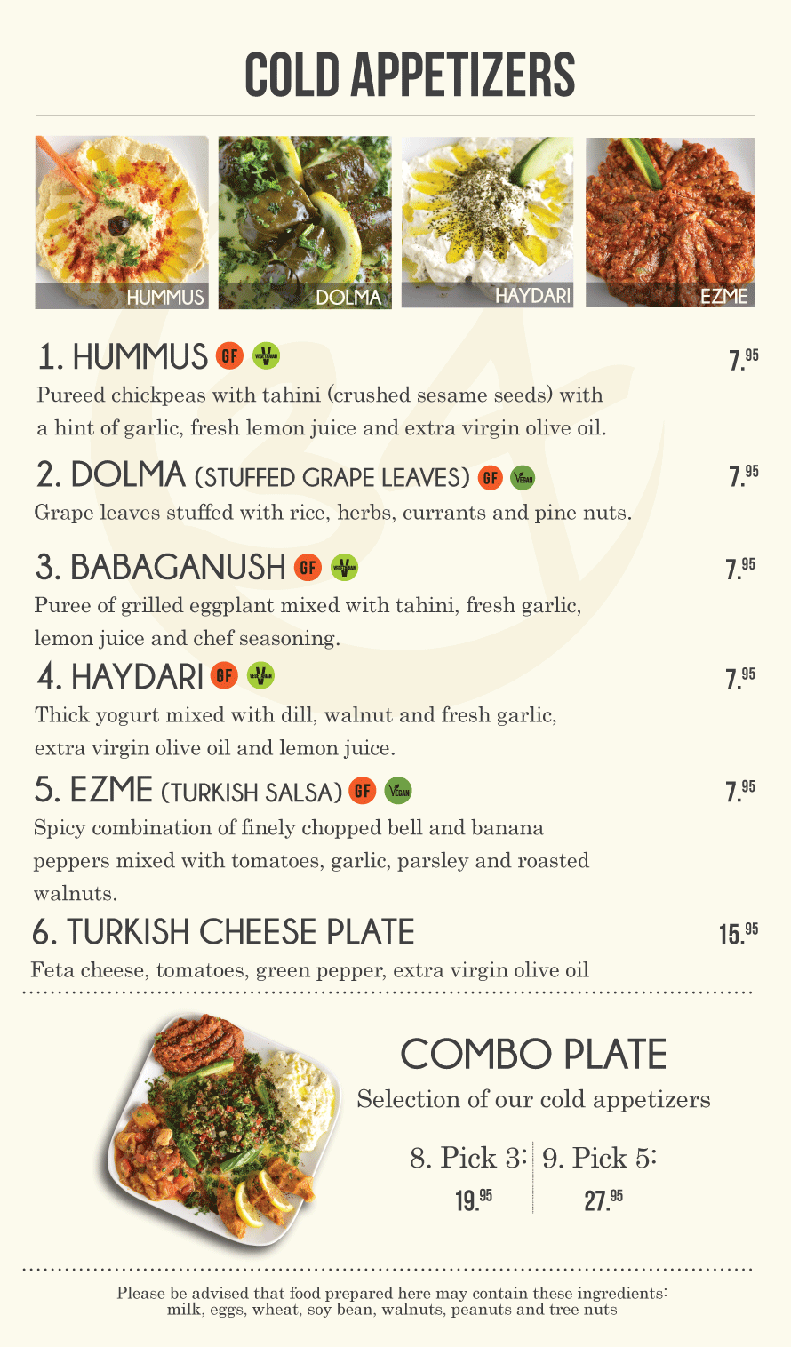 Lunchmenu Cafe34istanbul