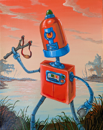 Slingshot Robot | Mr. Hooper Art