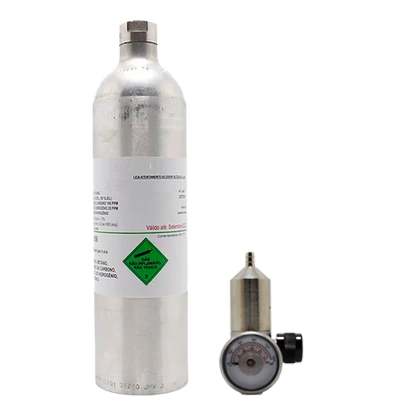 Kit Bump Test Detector de Gás (Cilindro e Regulador de Vazão)