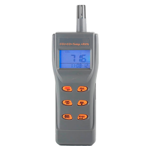 Medidor de CO e CO2 Portátil Datalogger - Instrucorp IC-5064