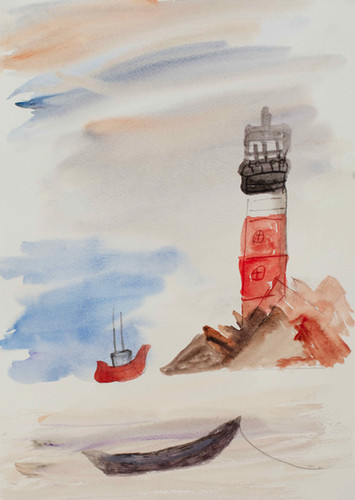 Lighthouse and Boat | Cedars