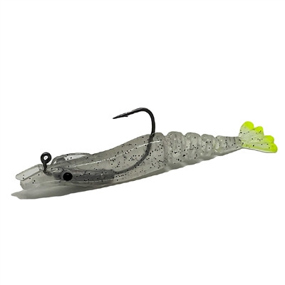 MARKER 54 - Glide Shrimp - White w/ Chartreuse Tail | SWP Outdoors