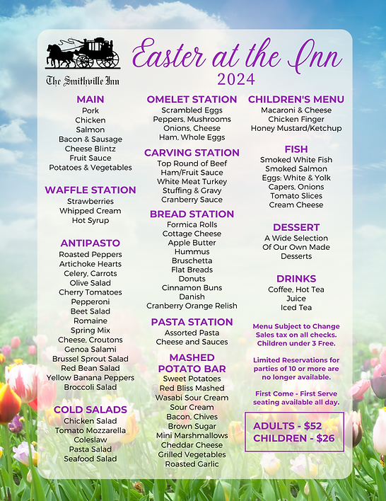 Easter Brunch | The Smithville Inn