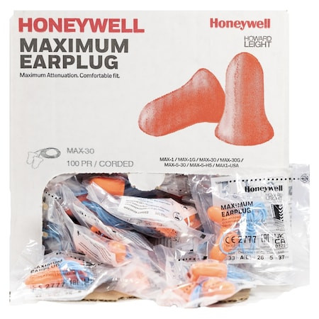 Howard Leight MAX Earplugs, Corded #MXM-30 | Houston Glove