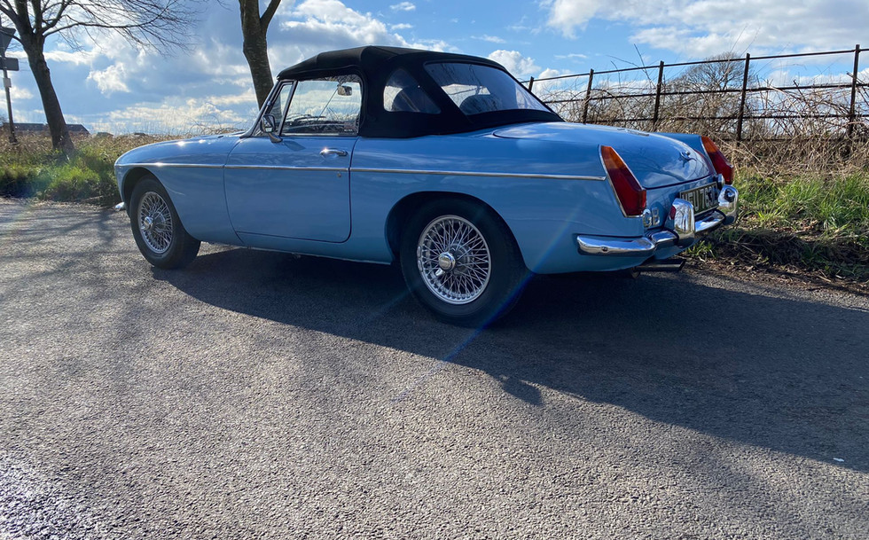 1973 Blue MGB Roadster