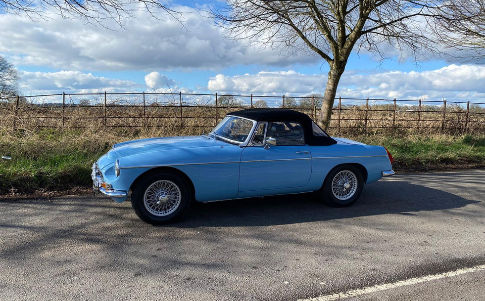 1973 Blue MGB Roadster