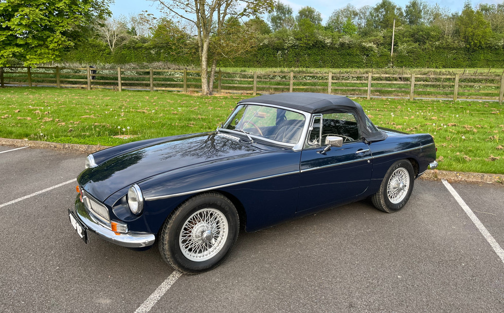1971 Blue MGB Roadster