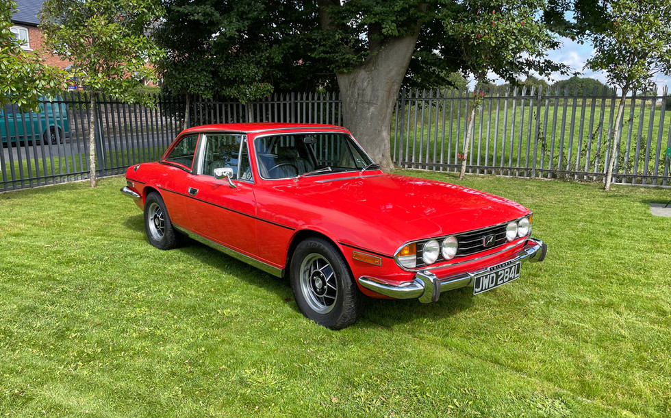 New 1973 Pimento Red Triumph Stag