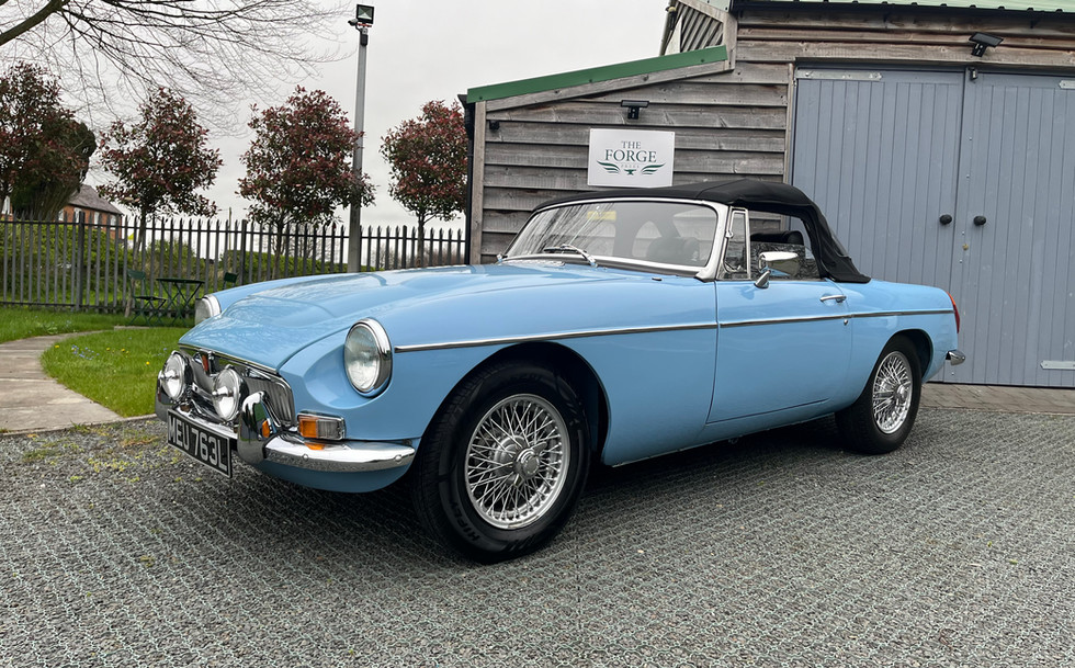 1973 Blue MGB Roadster