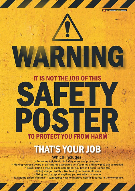 Safety Poster Protection Safety Posters | Promote Safety