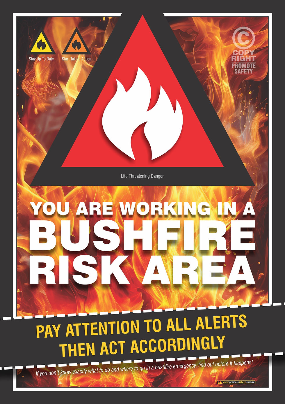 Emergency Alert Bushfire Safety Poster | Promote Safety