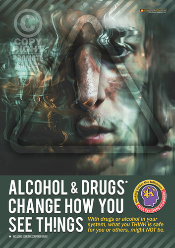 Alcohol and Drugs Change How You See Things Safety Posters #7 | Promote ...