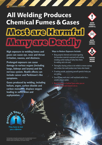 Welding Toxic Fumes Safety Posters | Promote Safety