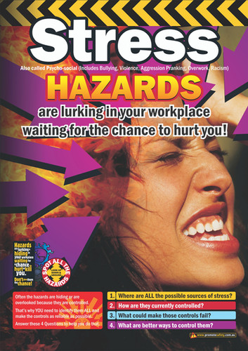 Stress Hazards Safety Posters | Promote Safety