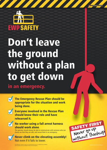 EWP Rescue Plan Safety Posters | Promote Safety