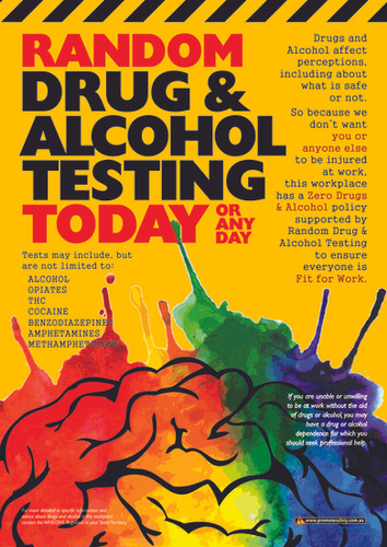 Drug & Alcohol Testing Safety Posters | Promote Safety