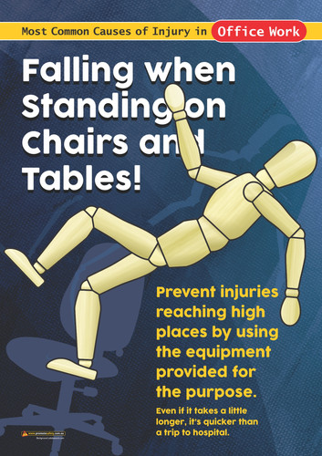 Office Safety Standing on Chairs | Promote Safety