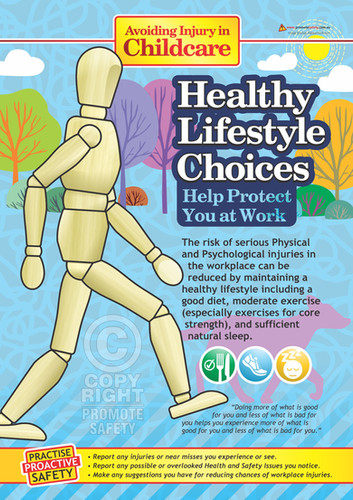 Childcare Health & Safety Poster - Healthy Lifestyle Choices