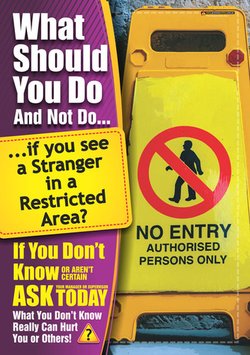 What Should You Do Restricted Area Safety Posters | Promote Safety