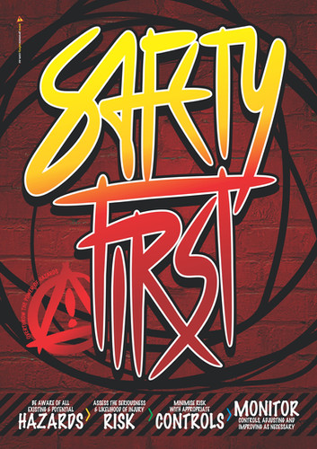 Safety First Graffiti Poster #1 | Promote Safety