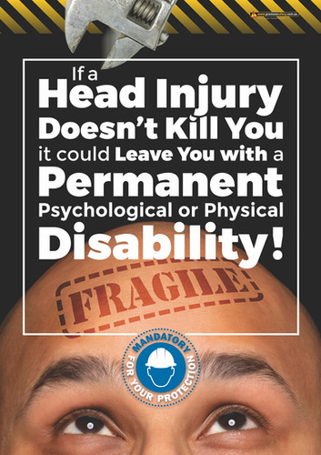 Fragile Head Safety Poster #2 | Promote Safety