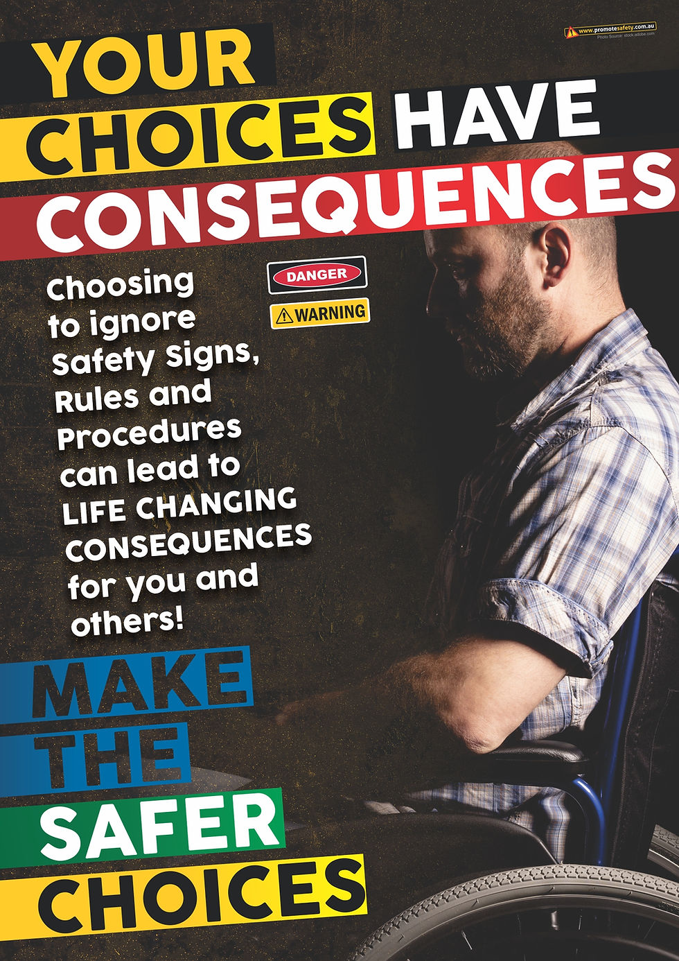 Consequences Wheelchair 2 Safety Posters | Promote Safety