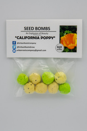 California Poppy Seed Bombs - packet | Urbanrootscompany
