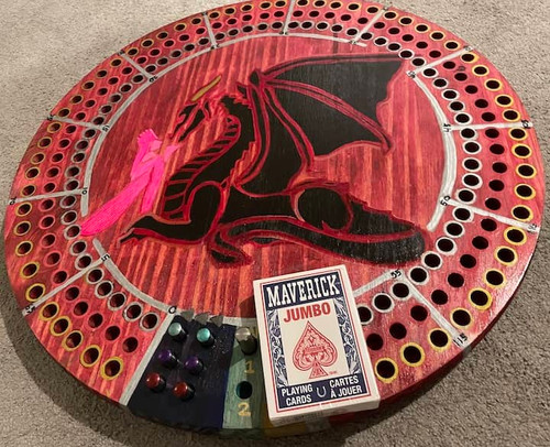 The Princess & the Dragon Cribbage Board | Cribbage King