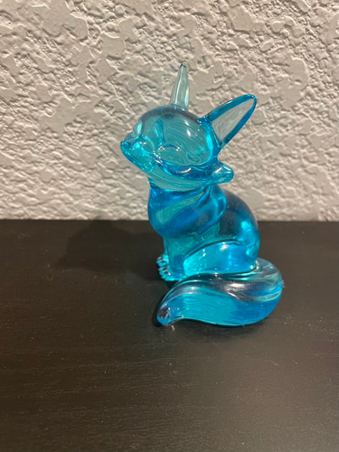 Translucent glass resin fox figurine | Cribbage King