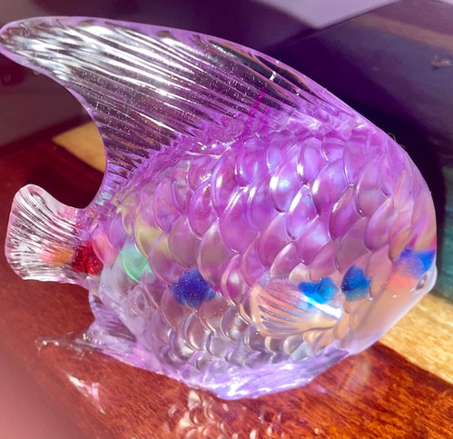Purple angel fish decoration | Cribbage King