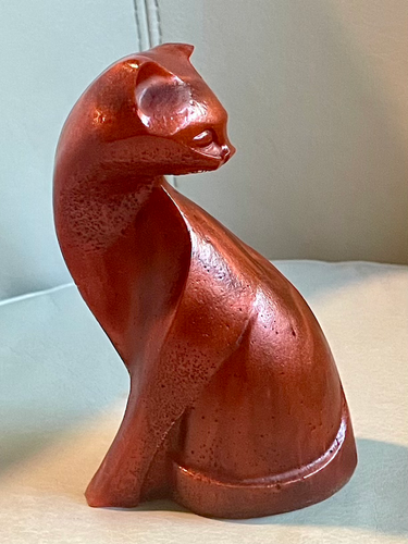 Modern red cat decoration | Cribbage King
