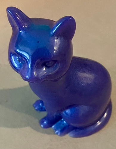 Blue cat decoration | Cribbage King