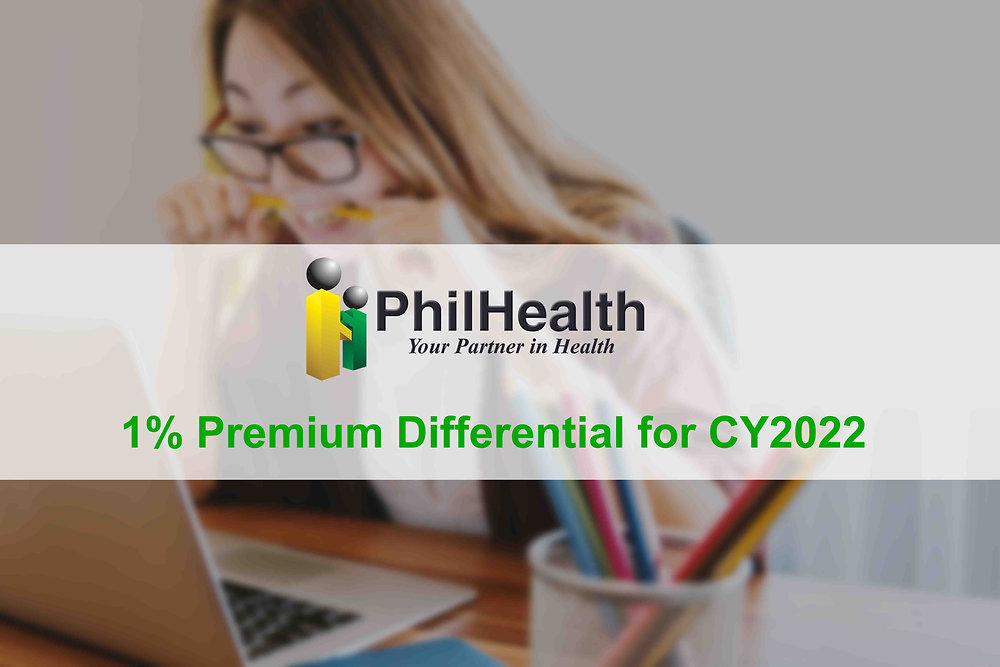 Philhealth 1% Premium Differential for CY2022 on EPRS
