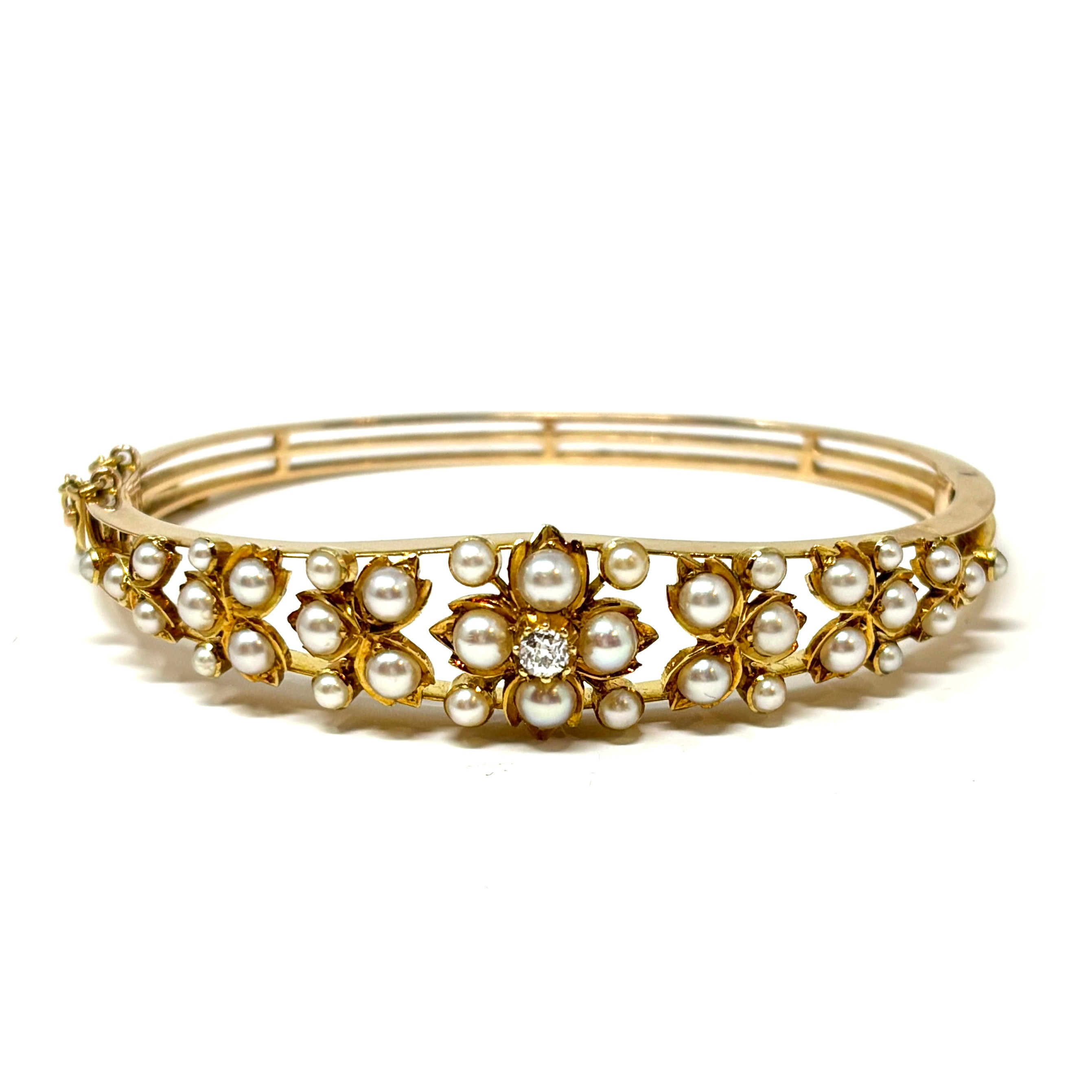 antique-english-15-carat-gold-pearl-and-diamond-bangle-2